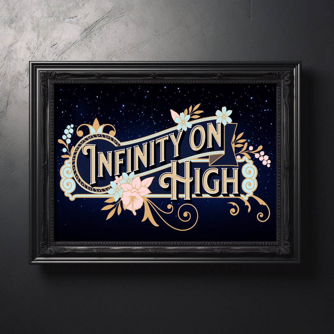 Infinity on High by Fall Out Boy Lyrics Art Print A4 Wall Art Home ...