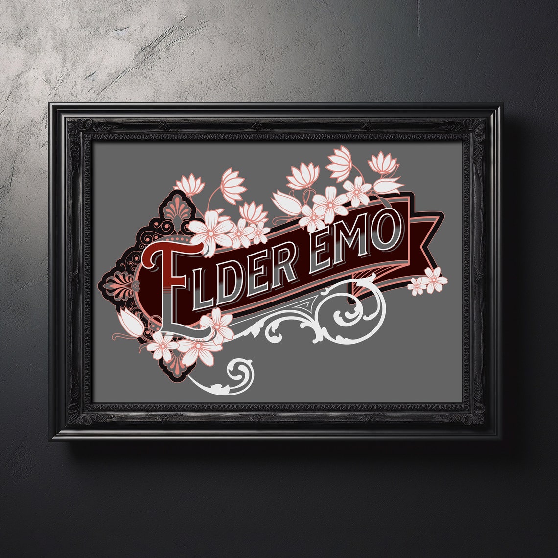 Elder Emo Art Print | A4 Wall Art | Home Decor | Gift for Home | Emo ...