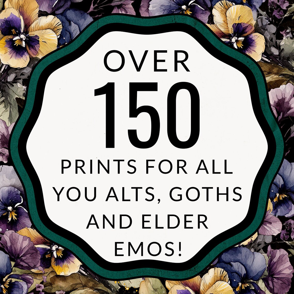Witchy Goth Eyes Digital Art Print | Printable | Instant Download ...