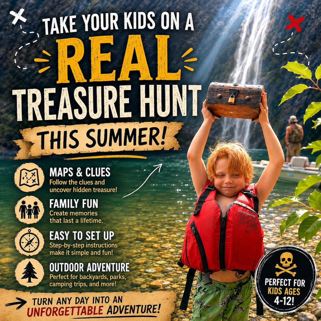 Captain Sly Hands Hidden Treasure Hunt Book | Outdoor Family Adventure ...