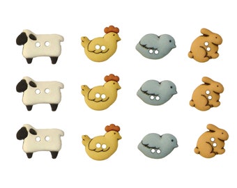 Chicken buttons | Etsy