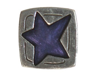Blue Star Button | Etsy