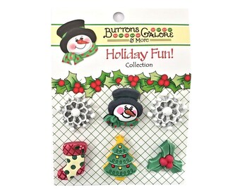 Christmas buttons | Etsy