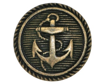 Brass Anchor Buttons | Etsy