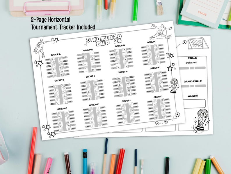 2026 World Cup Printable for Kids | Flag Coloring Pages | Tournament ...