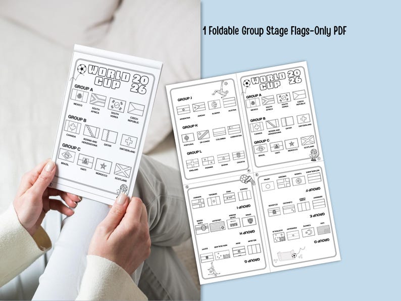2026 World Cup Printable for Kids | Flag Coloring Pages | Tournament ...