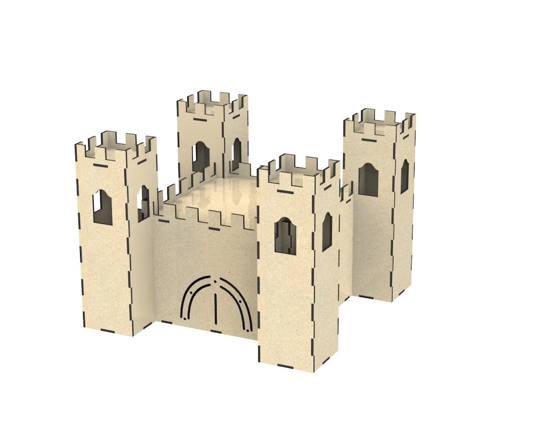 Vector File Laser Cut, Vector Laser Cut Castle, CNC Svg, Dxf, Template ...