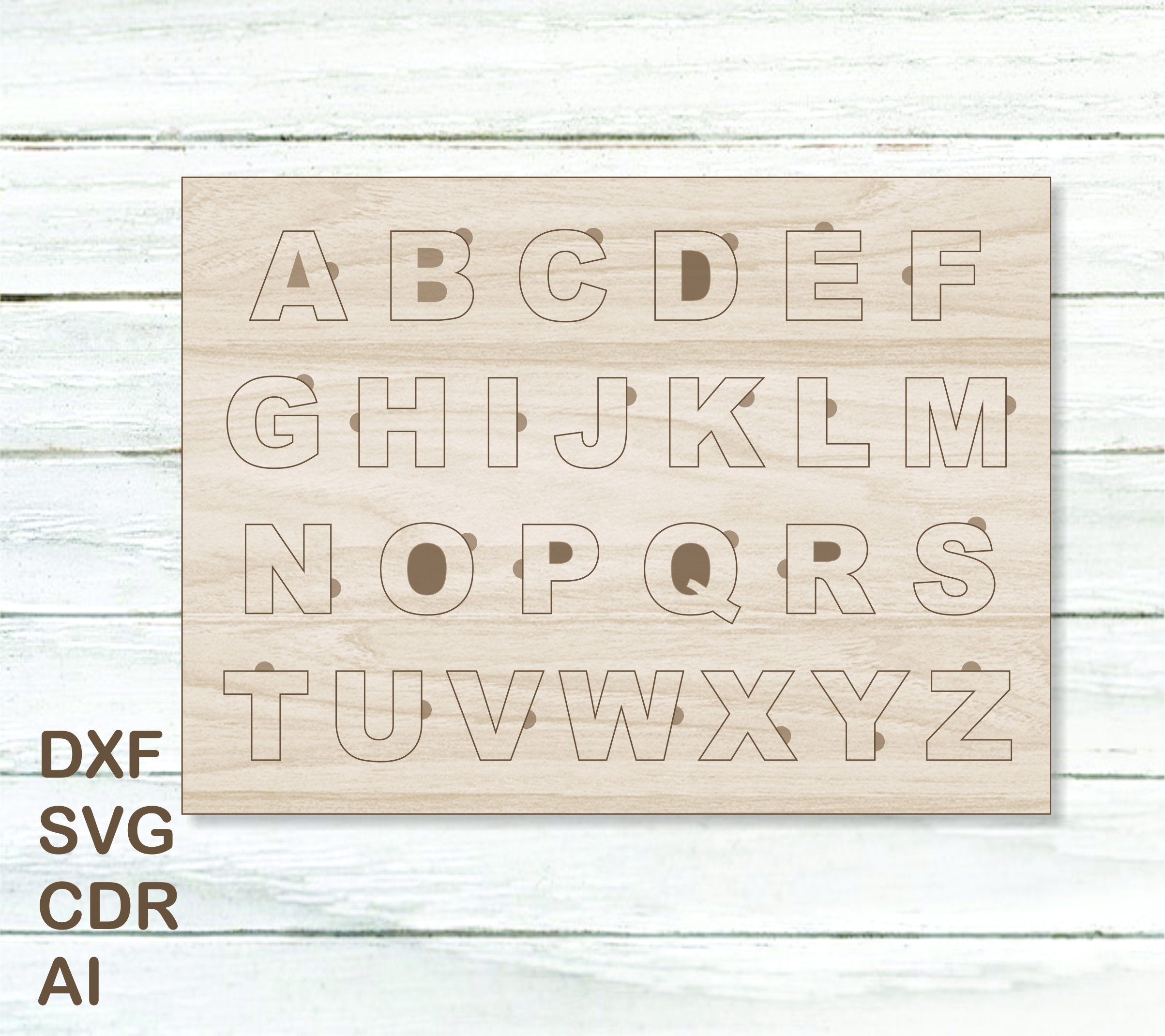Home Decor Home & Living Svg CNC Router letters pattern floral abc ...