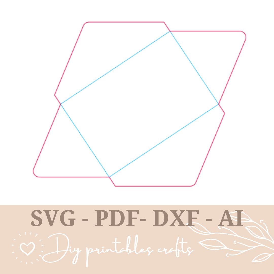 Envelope Template SVG A2 Card Holder Svg Party Favor Gift - Etsy UK