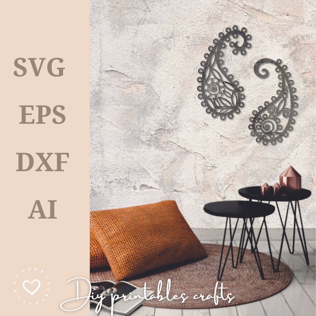 Arabesco, adorno, SVG, archivo de corte, DXF, PDF, Vector, clipart ...