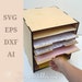 SVG Paper Storage Scrapbooking 12x12 Scrapbook Paper Holder Laser Cut ...