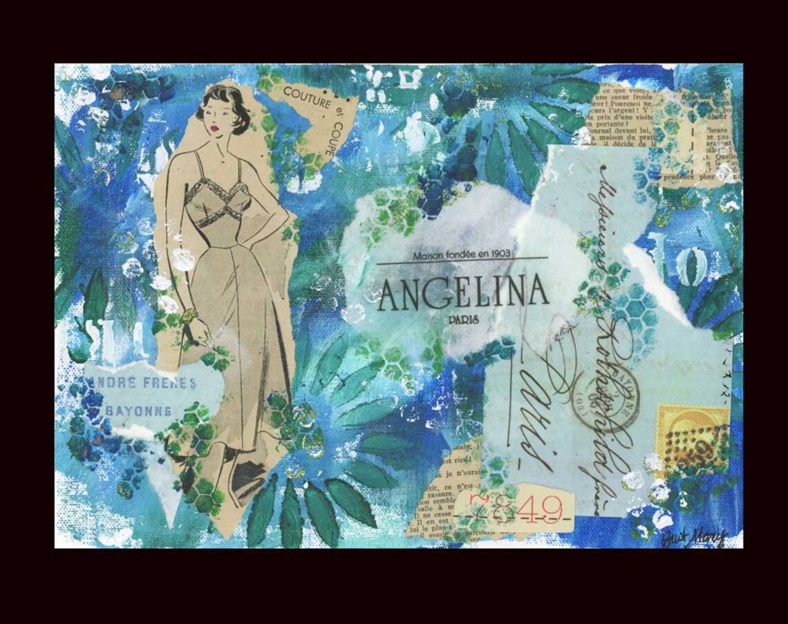 Angelina Abstract Wall Art Print - Etsy