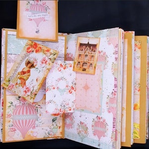 Pink Floral Chunky Junk Journal, Gift for Mom, Daughter, Sister ...