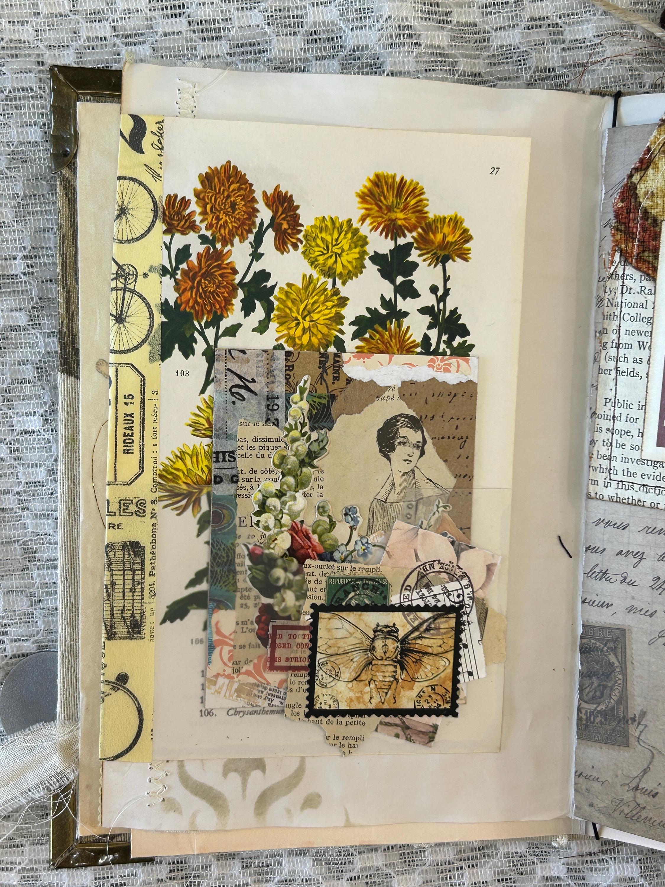 Handmade Junk Journal, Vintage Style Floral & Butterfly Themed Junk ...