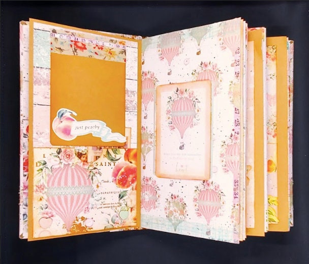 Elegant Pink Floral Chunky Junk Journal - - Etsy