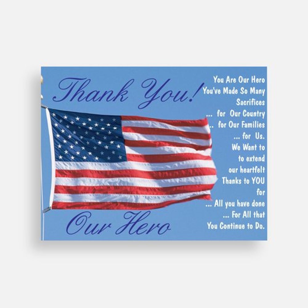 Hero Thank You Cards With Envelopes - Etsy