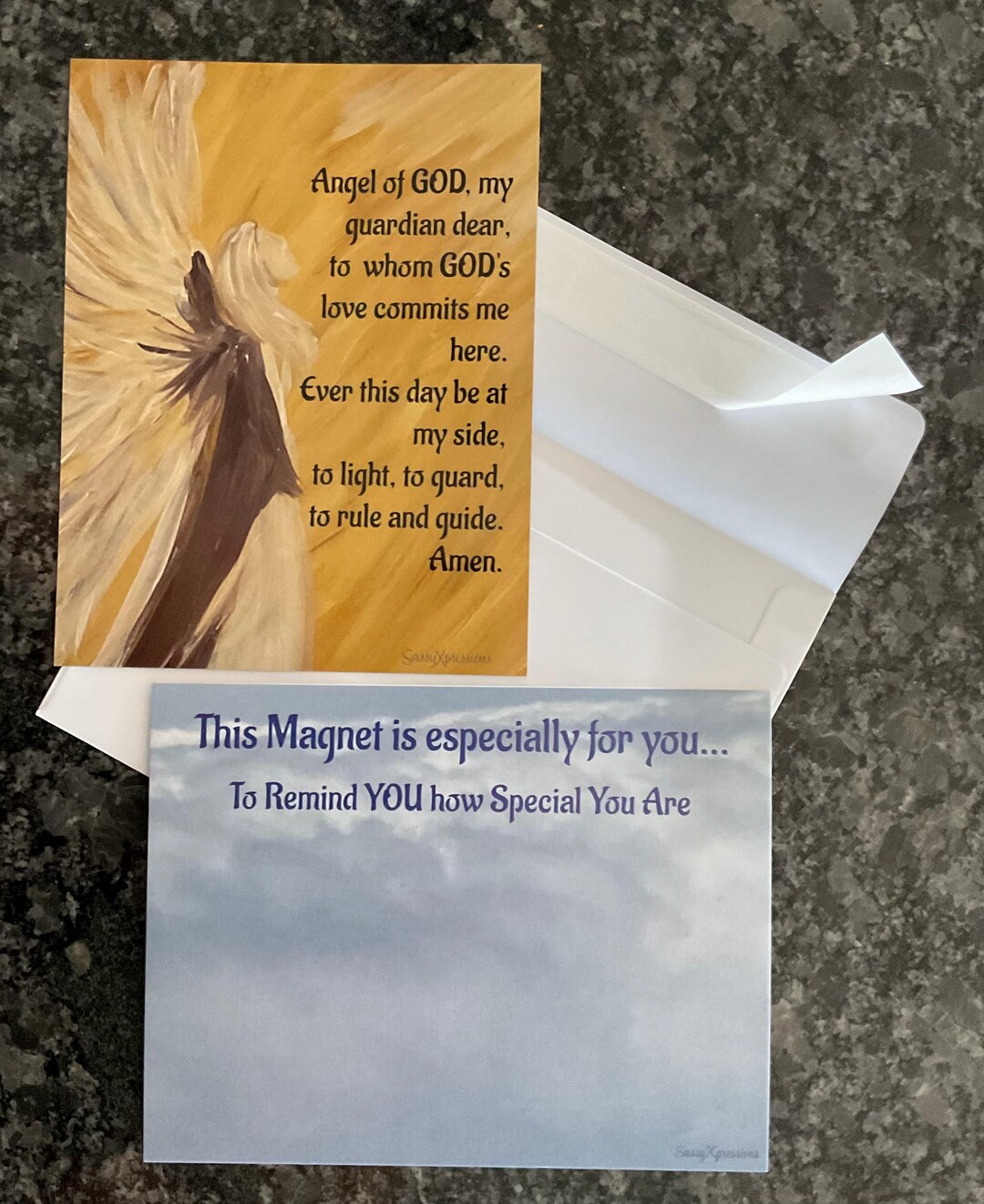 Guardian Angel Refrigerator Prayer Magnet Magnetic Greeting Card - Etsy