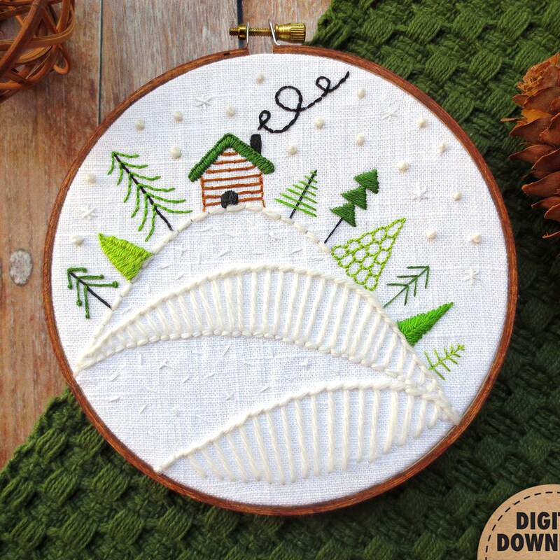 Winter Embroidery - Etsy