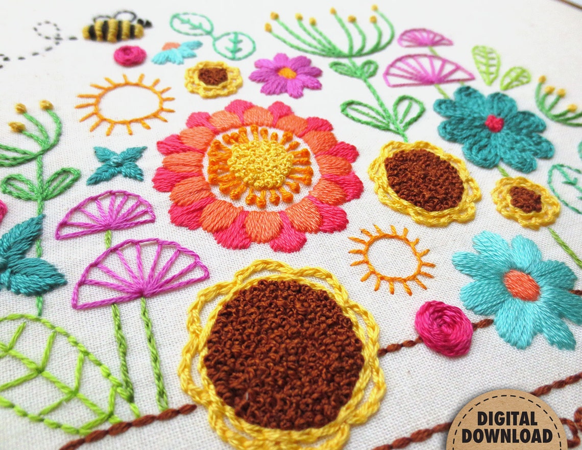 Rooted in Love Potted Plant Embroidery Floral Bouquet - Etsy