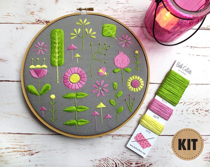 Spring Embroidery Design, Embroidery Kit, Scandinavian Folk Art, Floral ...