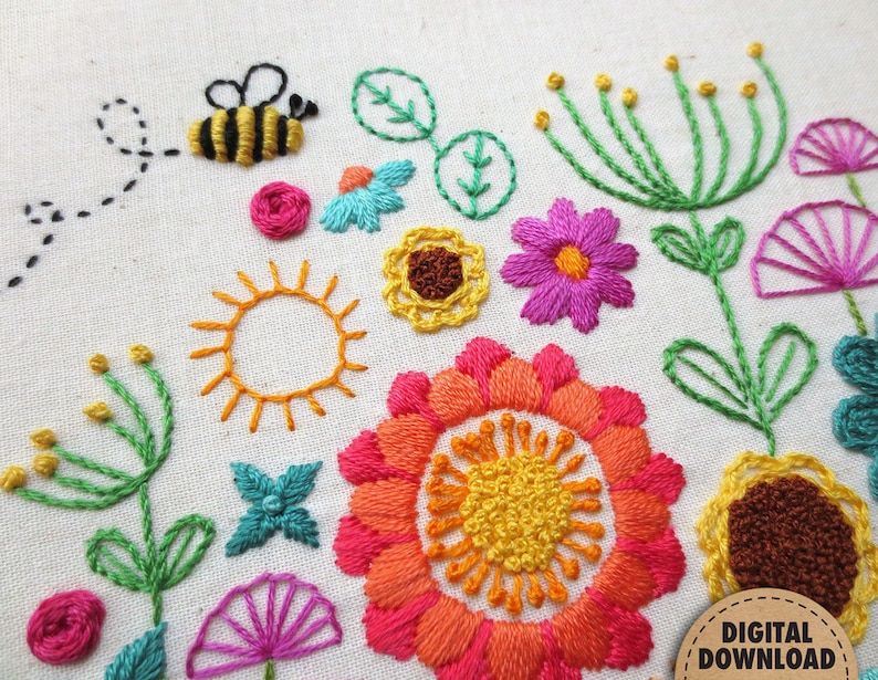 Rooted in Love Potted Plant Embroidery Floral Bouquet - Etsy