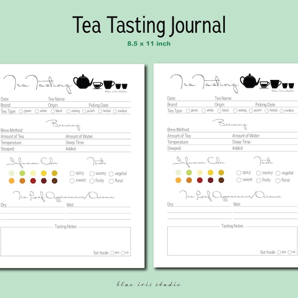 Tea Planner - Etsy