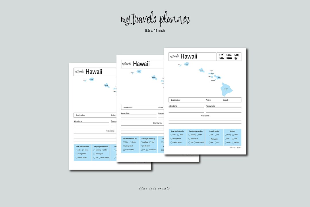 Hawaii Travel Journal, Travel, Planner, United States Travel, Hawaii ...