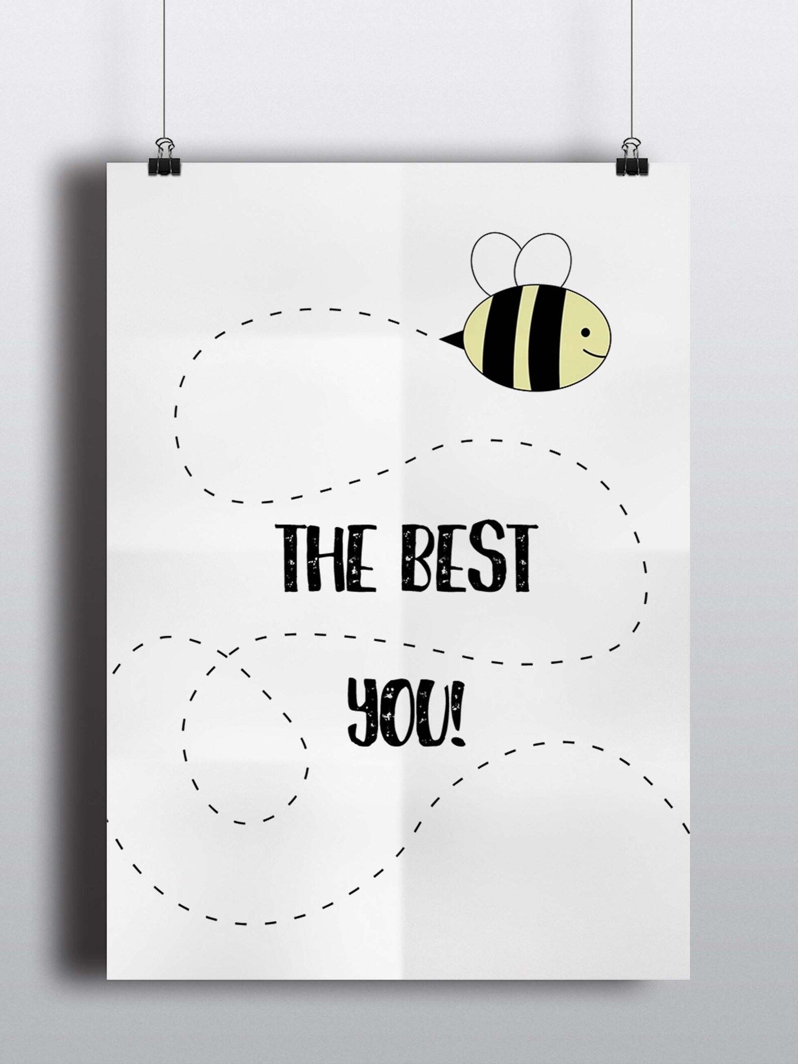 Bee the Best You Inspirational Printable Art Instant Digital - Etsy