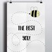 Bee the Best You Inspirational Printable Art Instant Digital - Etsy