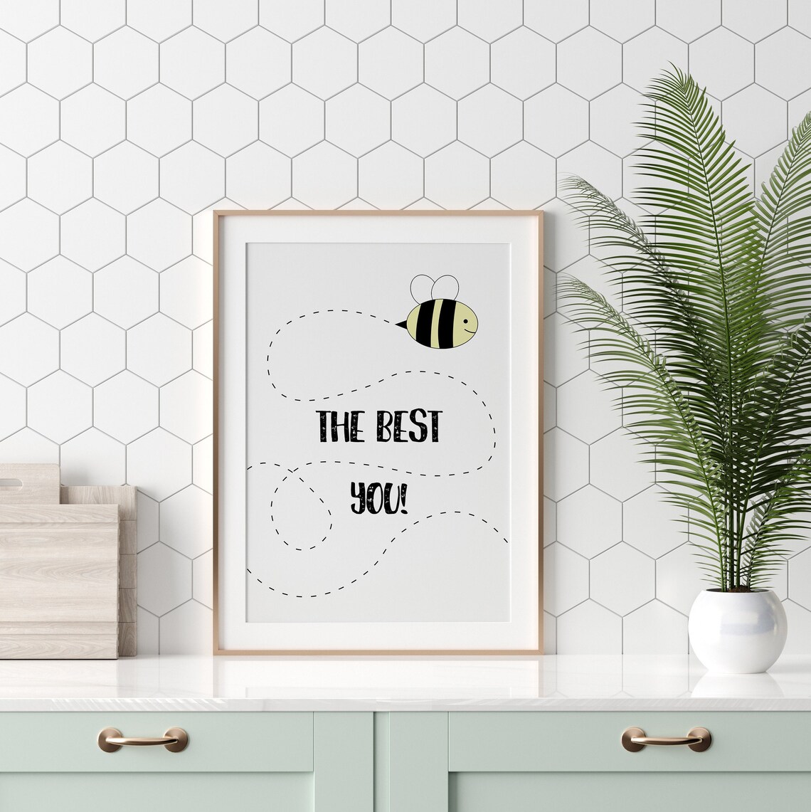 Bee the Best You Inspirational Printable Art Instant Digital - Etsy