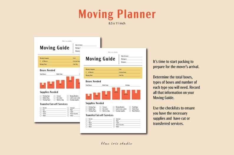 Moving Guide, Planner, Mover Research, Moving Tracker, Checklist ...