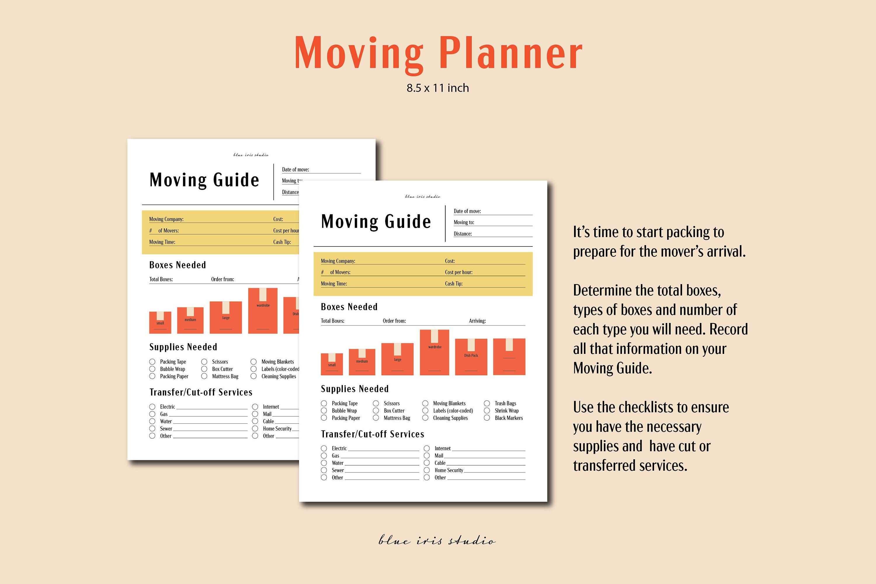 Moving Guide, Planner, Mover Research, Moving Tracker, Checklist ...