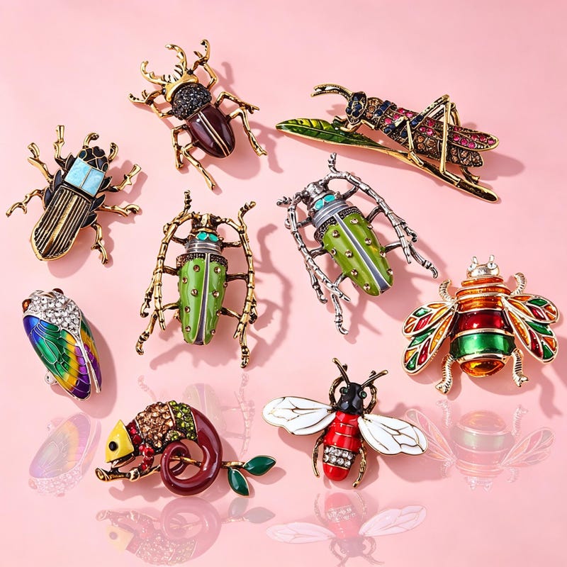 Insect Brooches. - Etsy