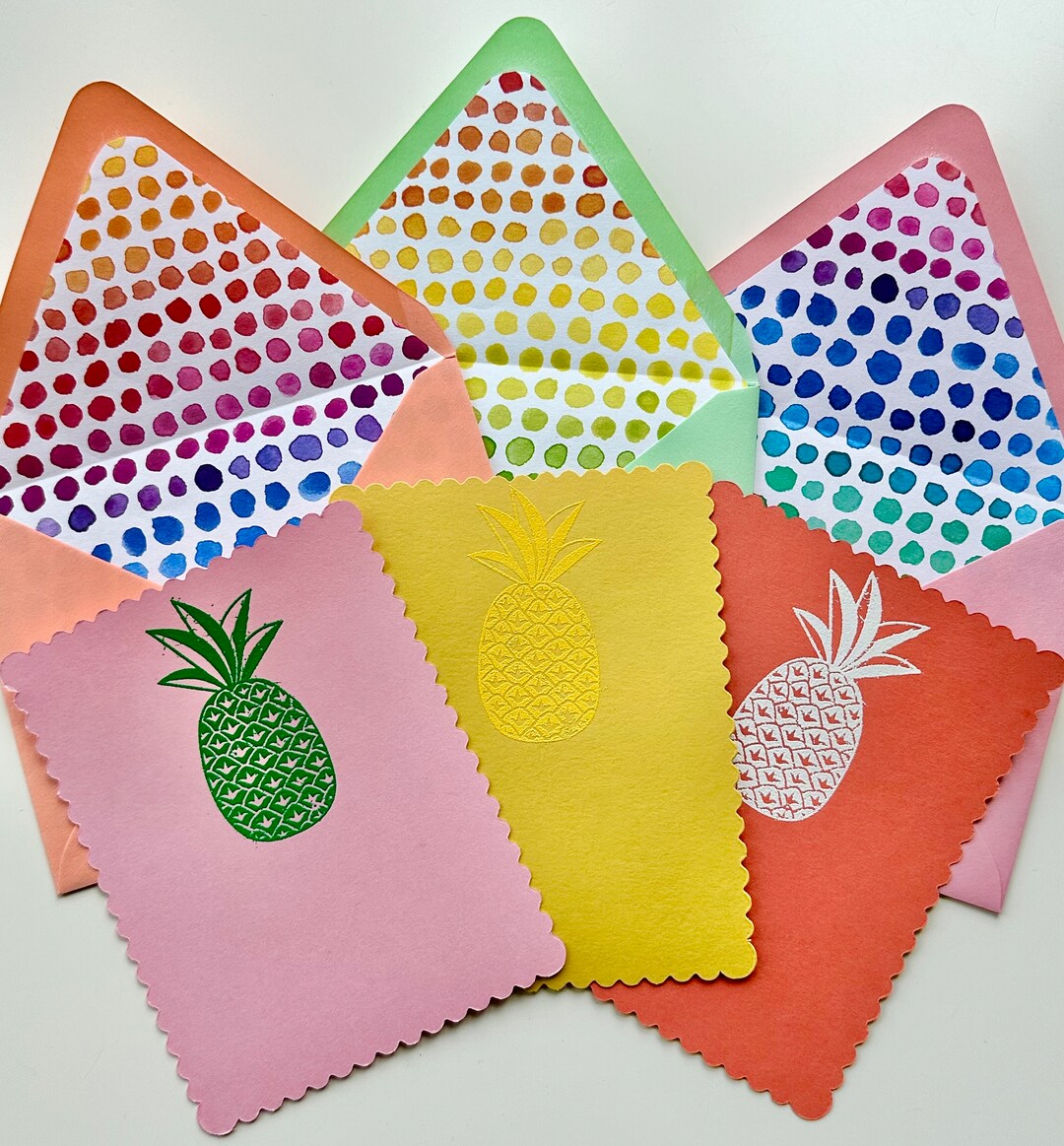 Scallop Note Cards (sets) - Etsy