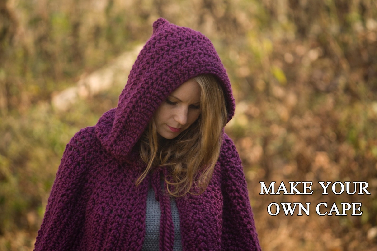 CROCHET PATTERN Hooded Cape Pattern, Crochet Cloak Pattern, Red Riding ...