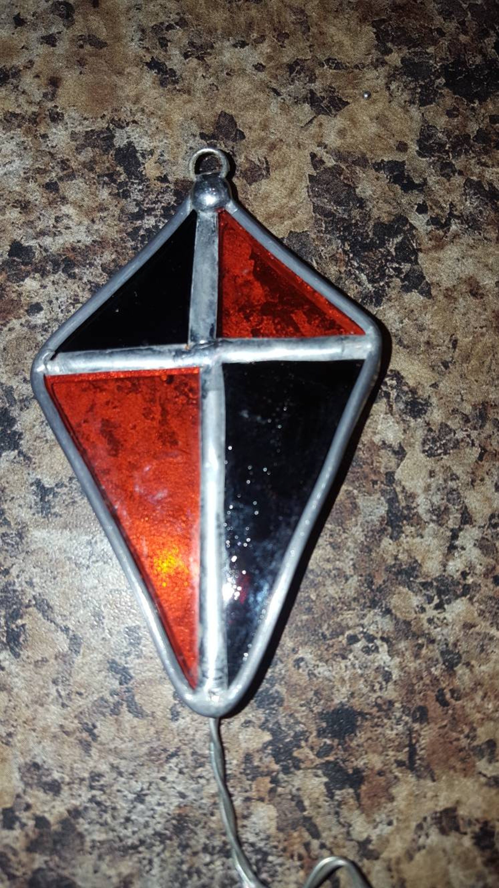 Two Color Stained Glass Kite - Etsy