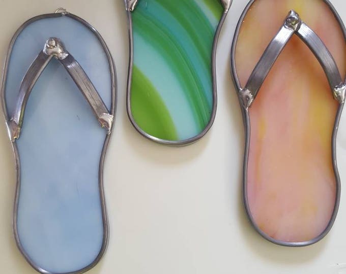 Stained Glass Flip-flop - Etsy