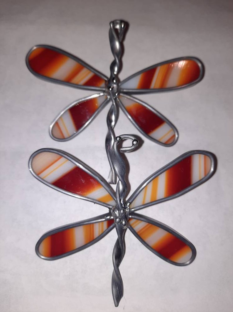 Stained Glass Dragonfly Screen Hanger - Etsy