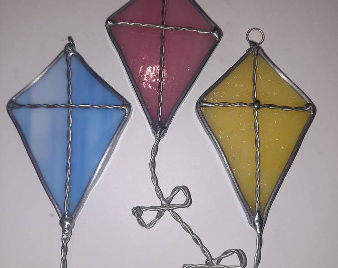 Go Fly a Kite Stained Glass Suncatcher Choose From Two Combinations - Etsy