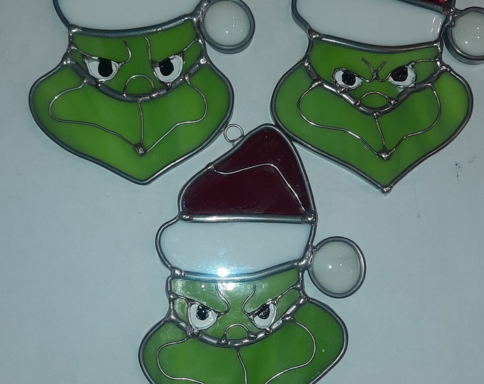 Stained Glass Grinch - Etsy
