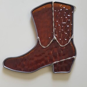 Stained Glass Cowboy Boot - Etsy