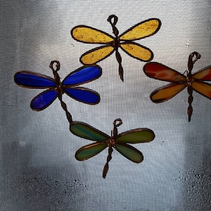 Stained Glass Dragonfly Screen Hanger - Etsy