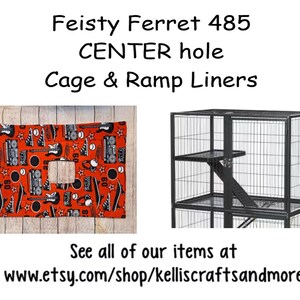 Feisty Ferret 485 CENTER Hole Fleece Prevue Hendryx Rats, Chinchilla's ...