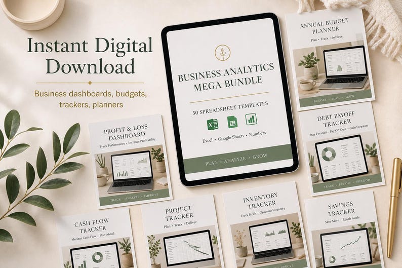 Budget Planner Spreadsheet Bundle: Excel, Google Sheets, Paycheck ...
