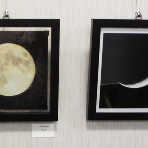 Photograph - Crescent Moon - Sharp Crescent Moon Against a Black Sky ...
