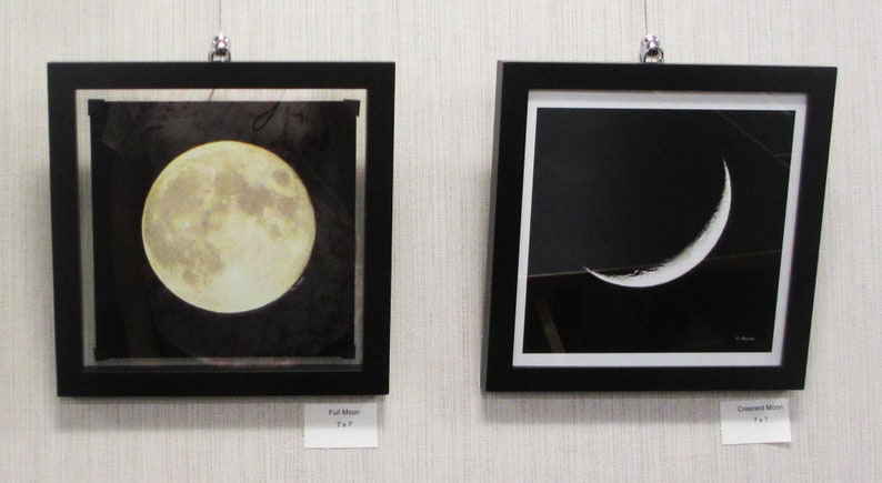 Photograph - Crescent Moon - Sharp Crescent Moon Against a Black Sky ...