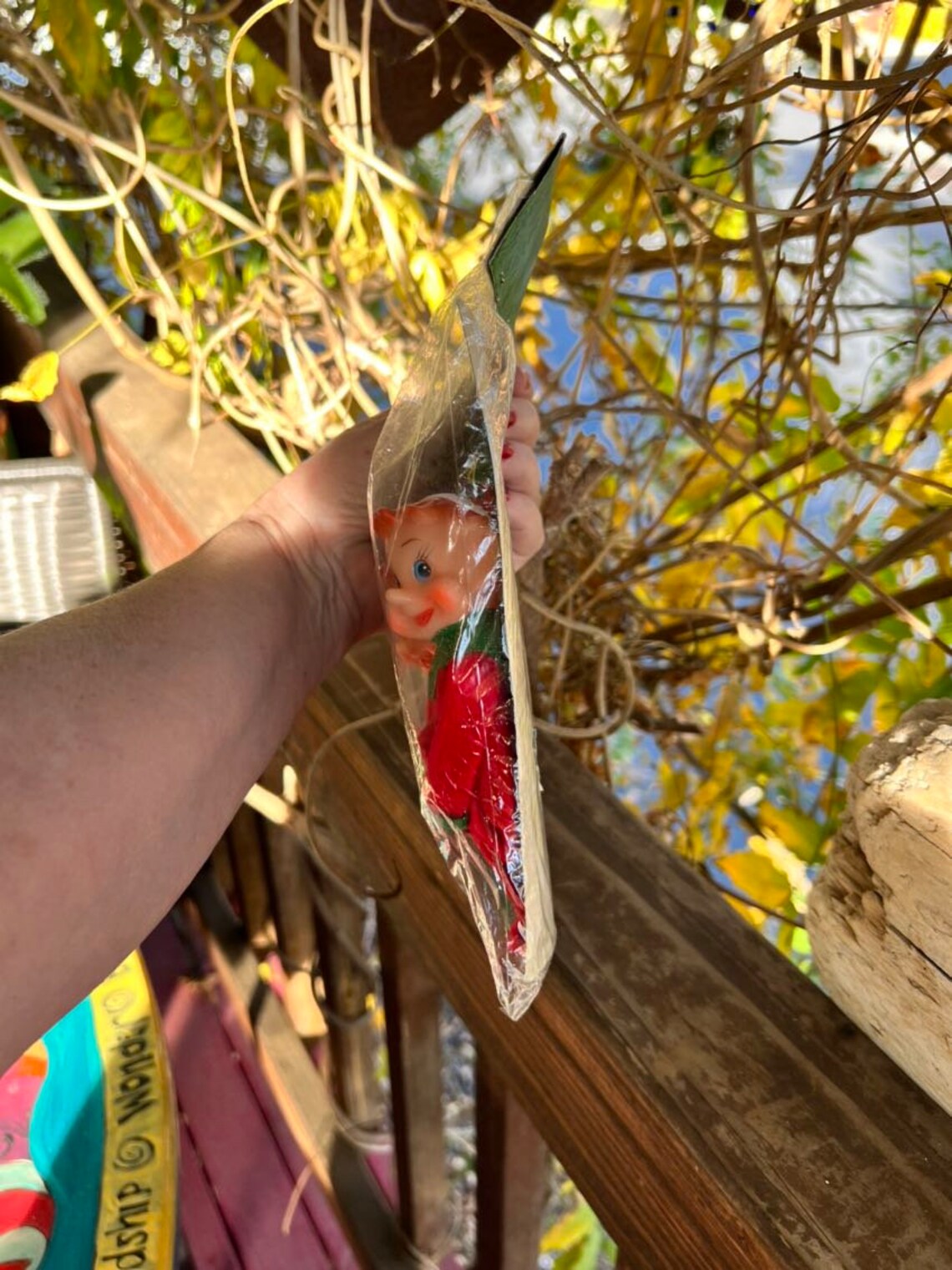 Vintage Delta Knee Hugger Elf Pixie Plastic Christmas Ornament - Etsy