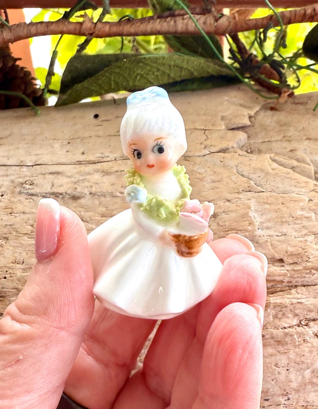 Vintage NAPCO June Birthday Girl Figurine 1970 1980 Bone China Rose ...