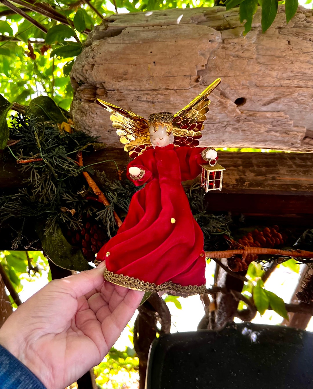 Vintage Koestel Angel Christmas Tree Topper 1960 1970 Western Germany ...