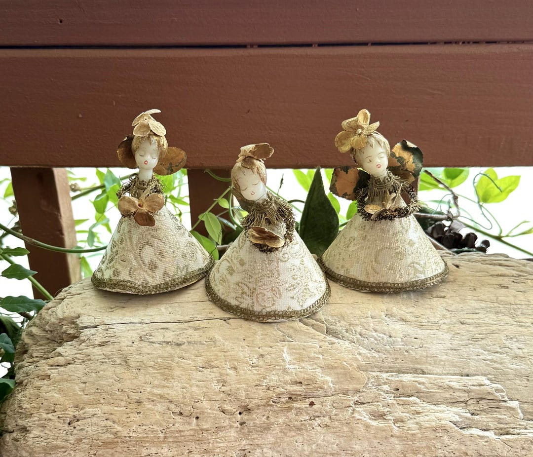 Vintage Koestel Angel Christmas Ornament 1960 1970 Western Germany Wax ...
